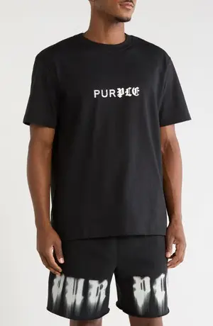 PURPLE BRAND Hwt Jersey Ss Tee - Black