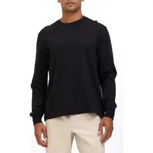 THREADS 4 THOUGHT Bowery Organic Cotton Long Sleeve T-shirt - Black