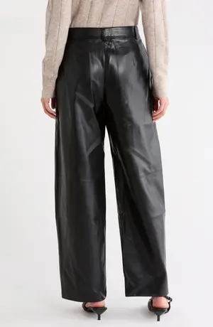 WAYF Orlena Faux Leather Pants