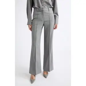 REISS Rosaria Pintuck Pleat Pants - Grey