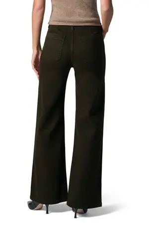 Joe's Jeans The Mia Patch Pocket High Waist Wide Leg Jeans - Olive