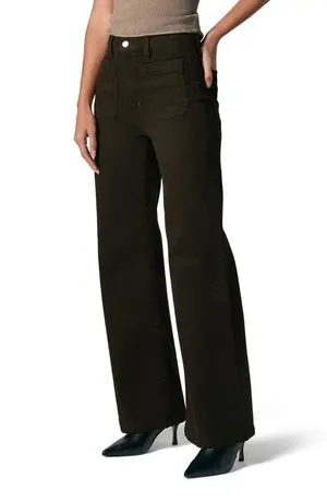 Joe's Jeans The Mia Patch Pocket High Waist Wide Leg Jeans - Olive
