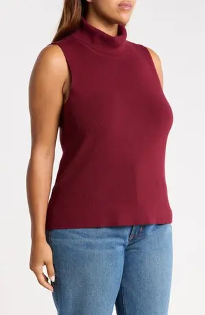 CITY BLUES Kelly Sleeveless Turtleneck Top