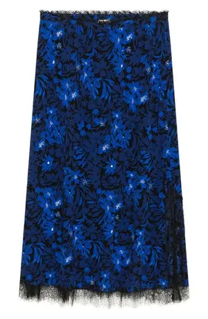 Zadig&Voltaire Jarvis Lace Trim Maxi Skirt