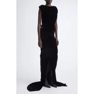 Rick Owens Velvet Strutter Gown - Black