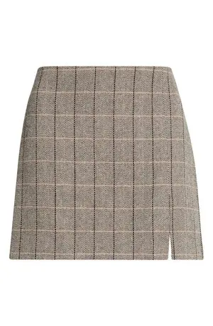 WAYF Cooper Mixed Print Miniskirt