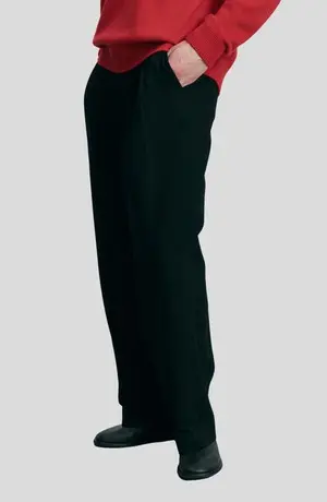 DUNST Double Pleated Wide Leg Slacks