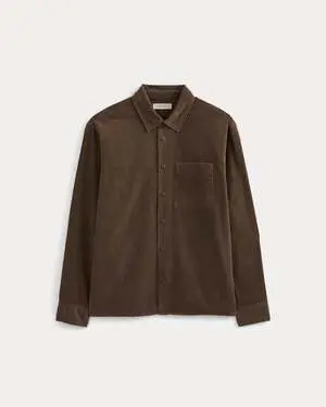 Everlane Pinwale Corduroy Shirt - Deep Taupe
