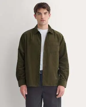 Everlane Pinwale Corduroy Shirt - Olive Night