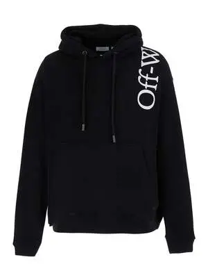 Off-White Sweatshirt Vertical Bookish With Black Cotton Logo - Multicolor