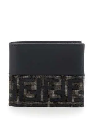 Fendi Ff Canvas + Pelle - Black