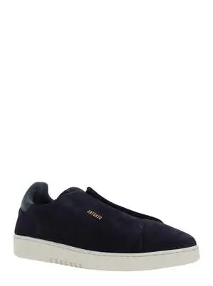 Axel Arigato Dice Laceless Sneaker With Leather Upper And Blue Rubber Sole