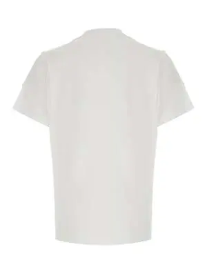Moncler T-shirt With Logo On The Front And Logo Patch On The Sleeve In Cotton For