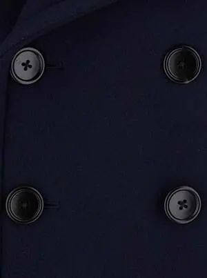 TOM FORD Blue Double-breasted Jacket With Notched Revers In Wool For
