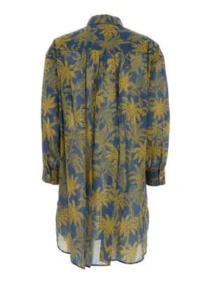 ERES Exotisme' Shirt With Classic Collar And All-over Print In Cotton For