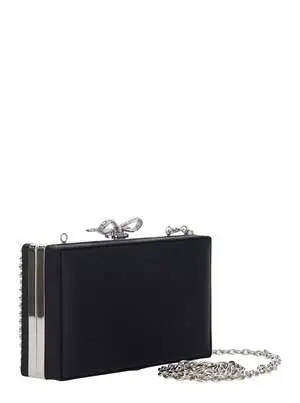 SELF-PORTRAIT Metallic Mesh Clutch Bag With Chain And Silver Metal Details For - Multicolor