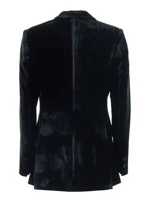 P.a.r.o.s.h Double-breasted Jacket With Peak Revers In Velvet For