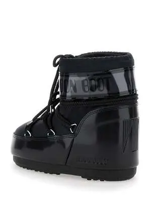 Moon Boot Snow Boots With Large Logo Print On The Side And Flat Rubber Sole