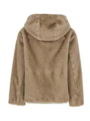 P.a.r.o.s.h Beige Jacket With Front Closure And Long Sleeves In Fabric. Color Beige. Women