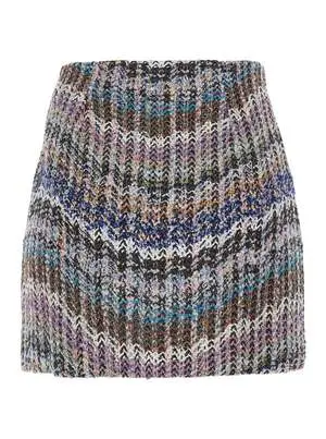 Missoni Skirt With Motif And All-over Sequins In Fabric - Multicolor