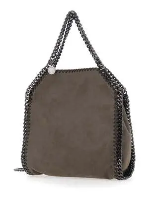 Stella McCartney Falabella Mini Bag Alter Suede With Suede Details - Brown