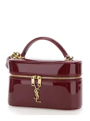 Saint Laurent Pw Vanity Bag W Vernice Seta Soft