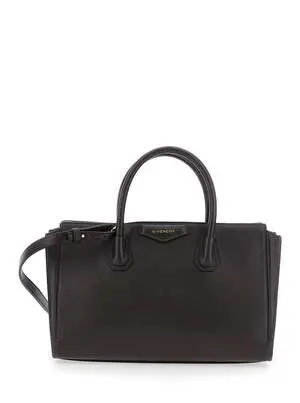 Givenchy Handbag With Triomphe Plaque On The Front In Brown Leather For - Multicolor