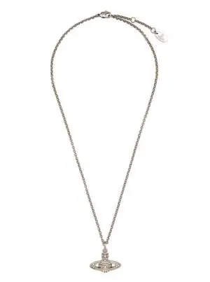 VIVIENNE WESTWOOD Necklace With Orb Pendant In Silver-colored Brass For - Multicolor