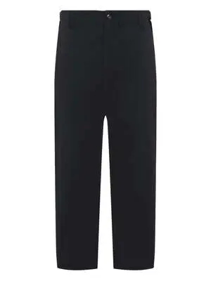 LEMAIRE Pants With Button Closure - Black