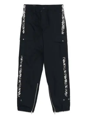Dries Van Noten Pebb Gd Emb 1146 M.w.pants Nav - Blue