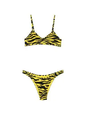 Attico Tiger Print Bikini - Multicolor