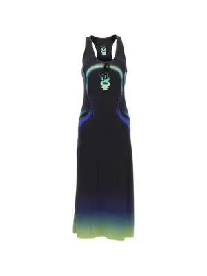 Casablanca Sporchid Slinky Midi Dress - Multicolor