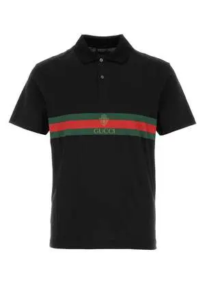 Gucci Cotton Polo Shirt - Black