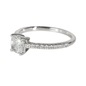 Tiffany & Co. 0.89 Ct Cushion Modified Diamond Novo Engagement Ring