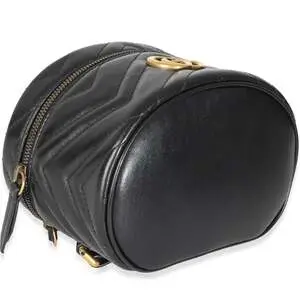 Gucci Calfskin Matelasse Gg Marmont Round Backpack