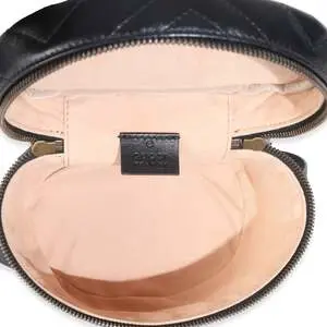 Gucci Calfskin Matelasse Gg Marmont Round Backpack