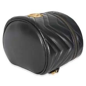 Gucci Calfskin Matelasse Gg Marmont Round Backpack