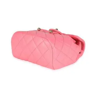 Chanel Quilted Caviar Drawstring Backpack Handbag - Pink