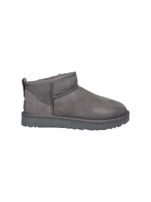 UGG Ankle Boots "classic Ultra Mini - Gray