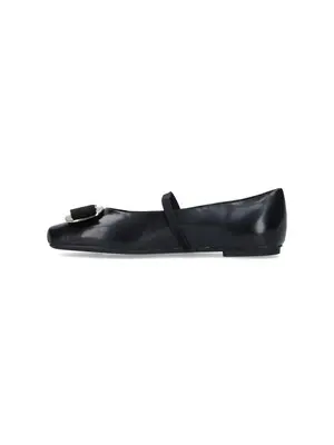 FERRAGAMO Ballet Flats "new Vara - Black