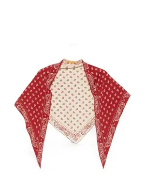 Guest In Residence The Wild Rag Cotton Silk Blend Red