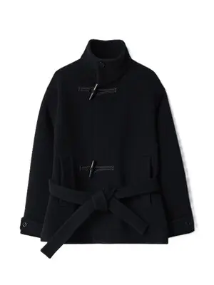LEMAIRE Short Duffle Coat - Black