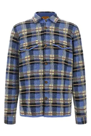 Guest In Residence Plaid Work' Shirt - Blue