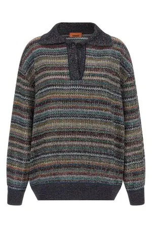 Missoni Lamé Yarn Polo Shirt - Multi