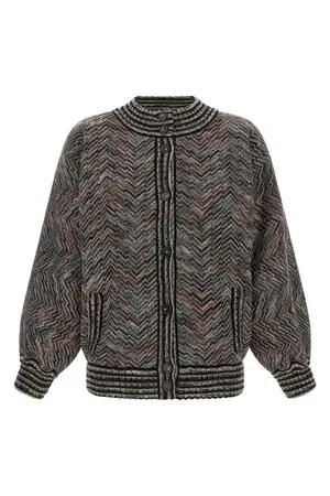 Missoni Chevron Knit Bomber Jacket - Multi