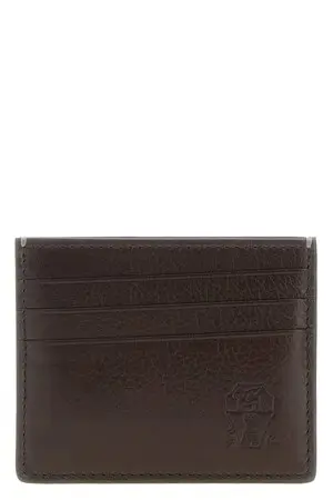 Brunello Cucinelli Leather Cardholder - Brown