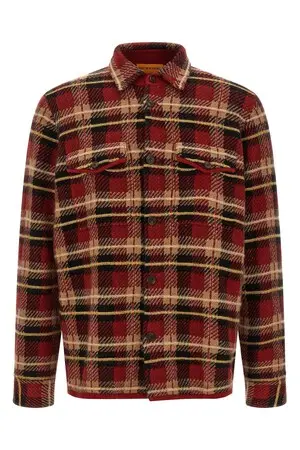 Guest In Residence Plaid Work' Shirt - Red