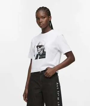 Karl Lagerfeld Cropped T-shirts For Women