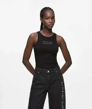 Karl Lagerfeld Klj X Pietro Terzini Tank Top - Black