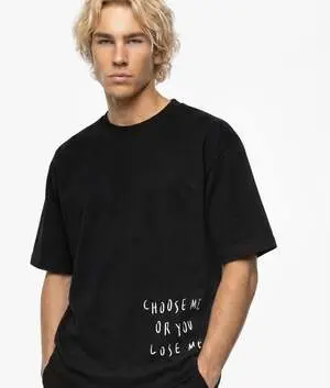 Karl Lagerfeld Klj X Pietro Terzini Boxy T-shirt - Black